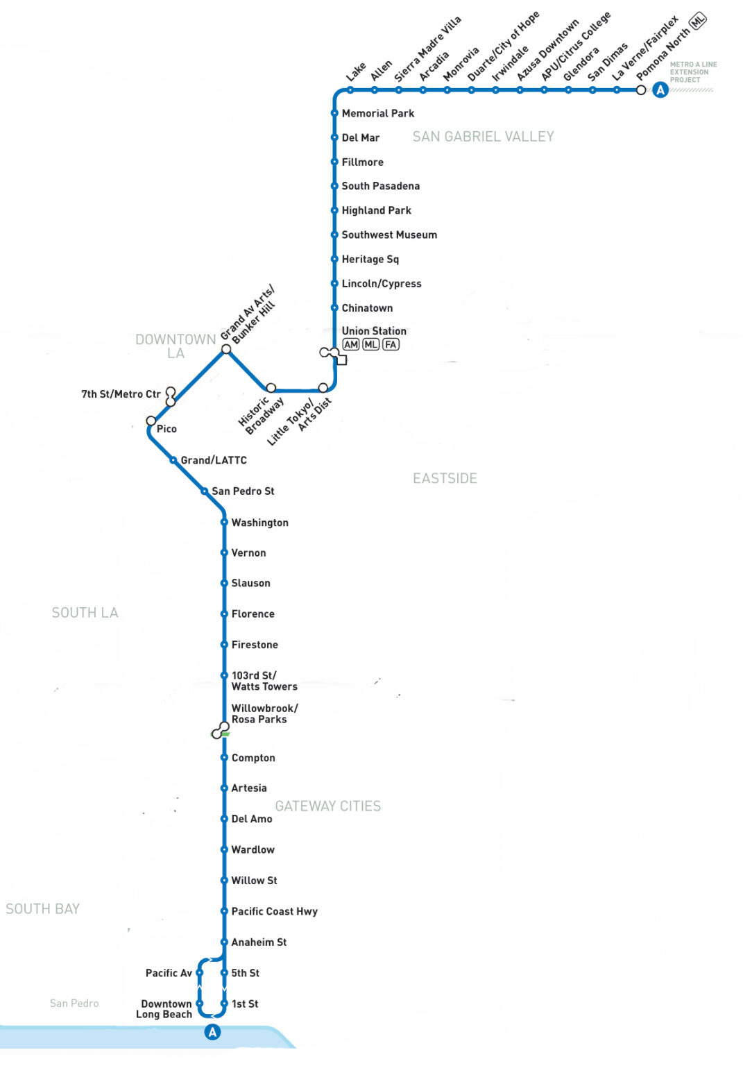 Metro A Line - LA Metro Guide
